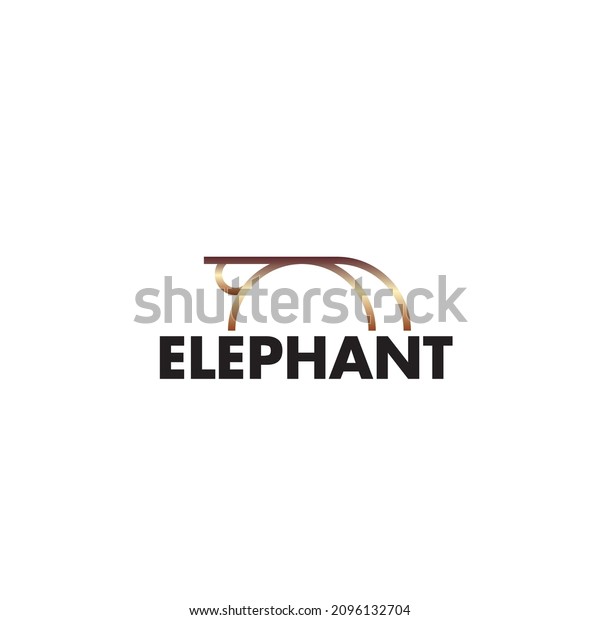 Simple Elephant Icon Zoo Symbol Stock Vector (Royalty Free) 2096132704 ...