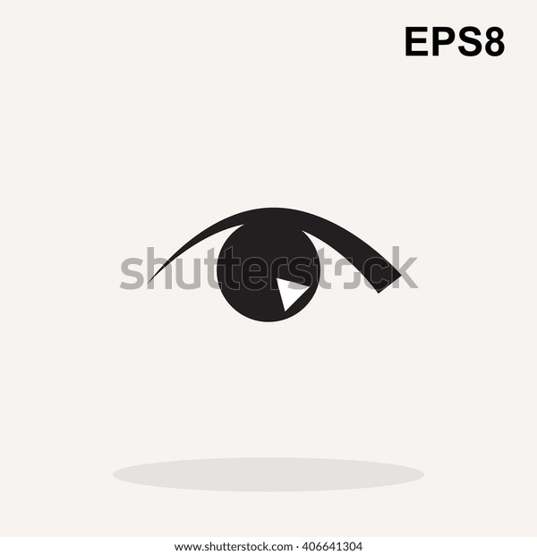 Simple Eye Icon Logo Sign Vector Stock Vector (Royalty Free) 406641304 ...
