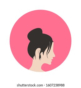 Simple Face Girl Art Stock Vector (Royalty Free) 1607238988 | Shutterstock