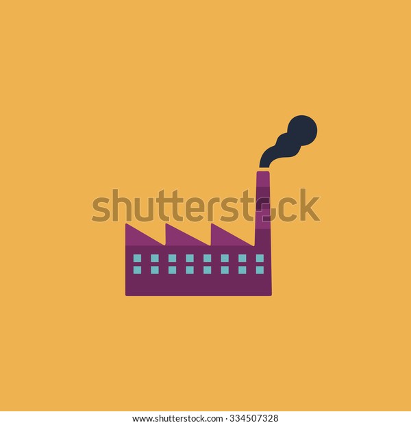 Simple Factory Colorful Vector Icon Simple Stock Vector (Royalty Free ...