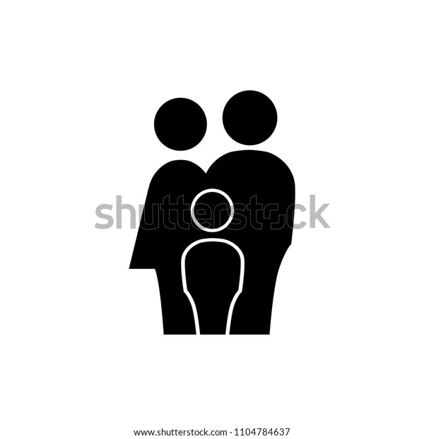 Simple Family Icon Stock Vector (Royalty Free) 1104784637 | Shutterstock