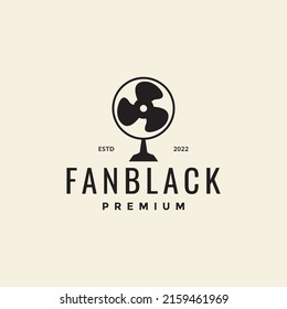 Simple Fan Wind Hipster Logo Design Stock Vector (Royalty Free ...