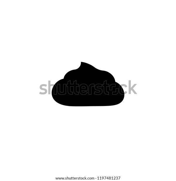 Stock vektor „Simple Feces Icon Black Poop Simbol“ (bez autorských ...