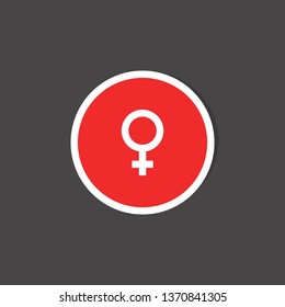 Simple Female Icon Stock Vector (Royalty Free) 1370841305 | Shutterstock