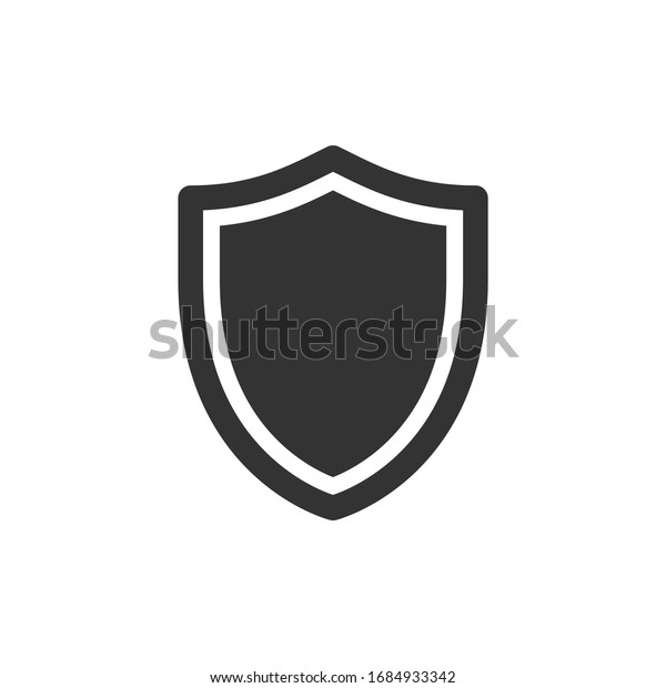Simple Filled Heater Shield Icon Stock Vector (Royalty Free) 1684933342 ...