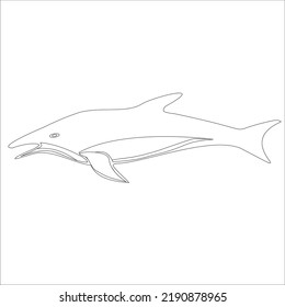 Simple Fish Line Art Design Sample Stock Vector (Royalty Free ...