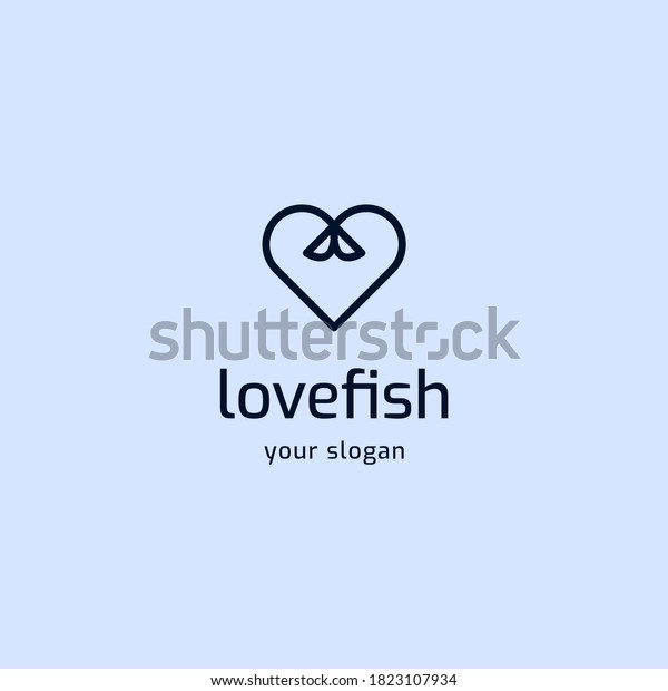 Simple Fish Logo Vector Template Suitable Stock Vector (Royalty Free ...