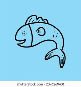 Simple Fish Outline Clip Art Free Stock Vector (Royalty Free ...
