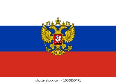 Simple Flag Russia Stock Vector (Royalty Free) 1036850491 | Shutterstock
