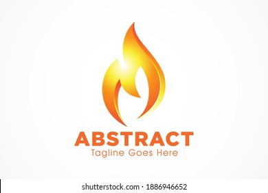 Simple Flame Hot Energy Logo Stock Vector (Royalty Free) 1886946652 ...