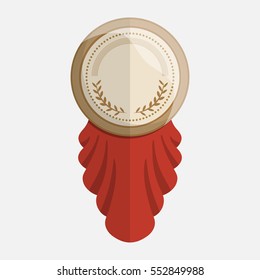 Simple Flat Badge Red Ribbon Vector Stock Vector (Royalty Free ...