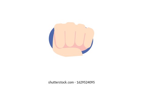 Simple Flat Illustration Hand Sign Animation Stock Vector (Royalty Free ...