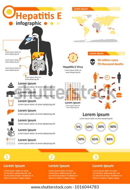 Simple Flat Style Infographics Components Health Stock Vector (Royalty ...