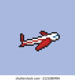 Simple Fly Plane Pixel Art Style Stock Vector (Royalty Free) 2121080984
