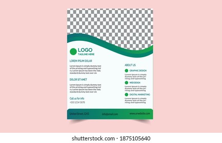 Simple Flyer Design A4 Template Vector Stock Vector (Royalty Free ...