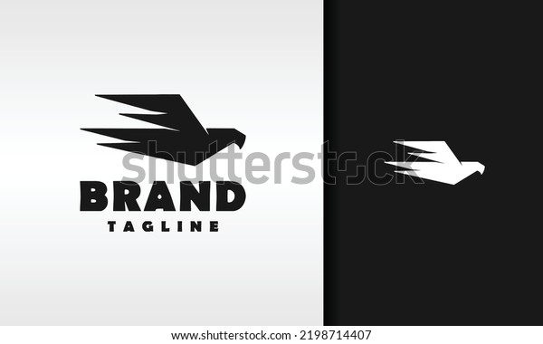 Simple Flying Bird Fast Logo Stock Vector (Royalty Free) 2198714407 ...