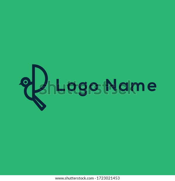 Simple Flying Bird Line Logo Simple Stock Vector (Royalty Free ...