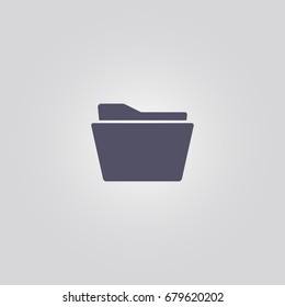 Simple Folder Icon Stock Vector (royalty Free) 679620202 | Shutterstock