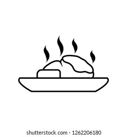 Simple Food Icon Stock Vector (Royalty Free) 1262206180