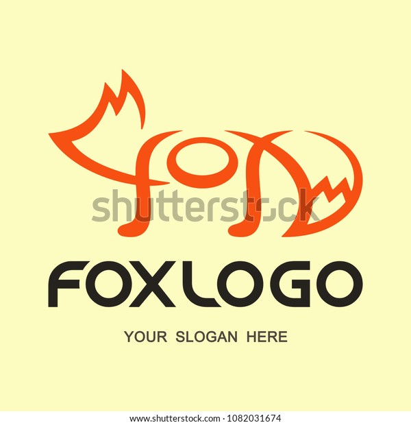Simple Fox Logo Minimalism Style Vector Stock Vector (Royalty Free ...