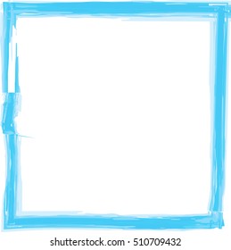 Blue Vector Frame Opens Photoshop On Stock Vector (Royalty Free) 320796