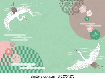 Simple Frame Japanese Traditional Patterns Stock Vector (Royalty Free ...