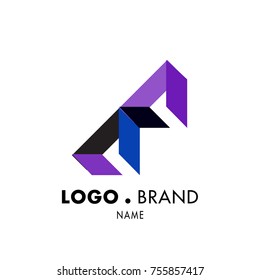Simple Geometric Corporate Logo Design Stock Vector (Royalty Free ...