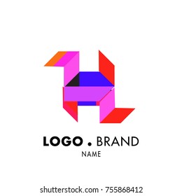 Simple Geometric Corporate Logo Design Stock Vector (Royalty Free ...
