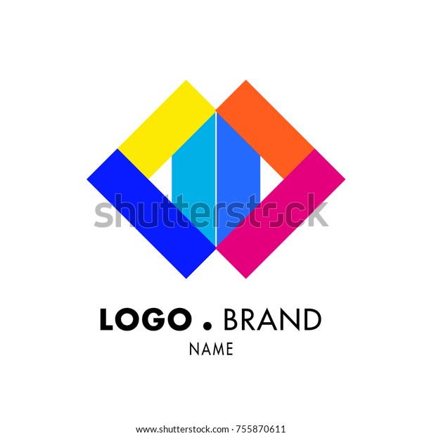 Simple Geometric Corporate Logo Design Stock Vector (Royalty Free ...