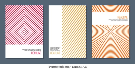 Simple Geometric Cover Design Templates White Stock Vector (Royalty ...