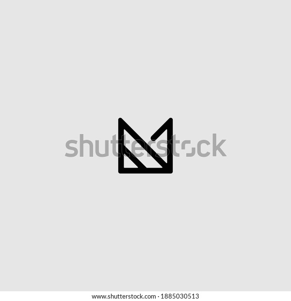 Simple Geometric Letter M Mongram Vector Stock Vector (Royalty Free ...