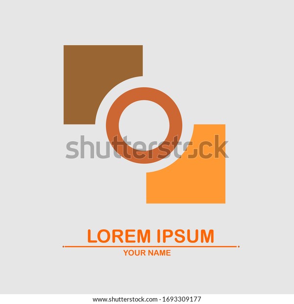 Simple Geometric Logo Design Anything Stock Vector (Royalty Free ...