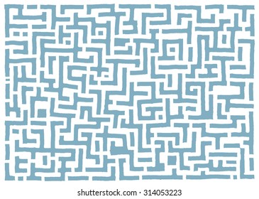 Simple Geometric Maze Background Painted Ink Stock Vector (Royalty Free ...