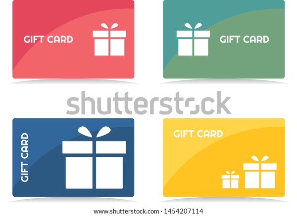 Simple Gift Card Illustration Present Icon Stock Vector (Royalty Free ...
