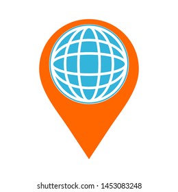 Simple Global Pin Logo Idea Stock Vector (Royalty Free) 1453083248 ...