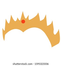 Simple Gold Crown Vector Illustration Stock Vector (Royalty Free ...