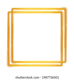 Simple Golden Frame Design Editable Vector Stock Vector (Royalty Free ...