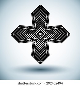 Simple Graceful Symbol Modern Design Cross Stock Vector (Royalty Free ...