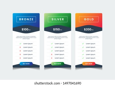 Trendy Price List Offer Columns Three Stock Vector (Royalty Free) 684167728