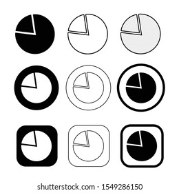 Simple Set Diagram Graph Icon Stock Vector (Royalty Free) 1429150556