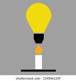 Simple Graphic Design Relating Electric Power Stock Vector (Royalty ...