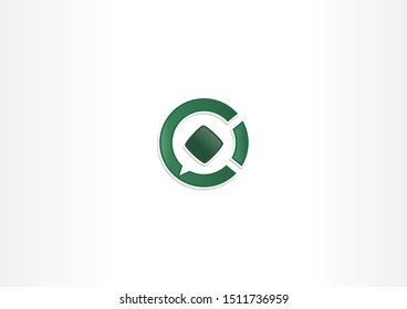 Simple Green Circle Logo Design Stock Vector (Royalty Free) 1511736959 ...