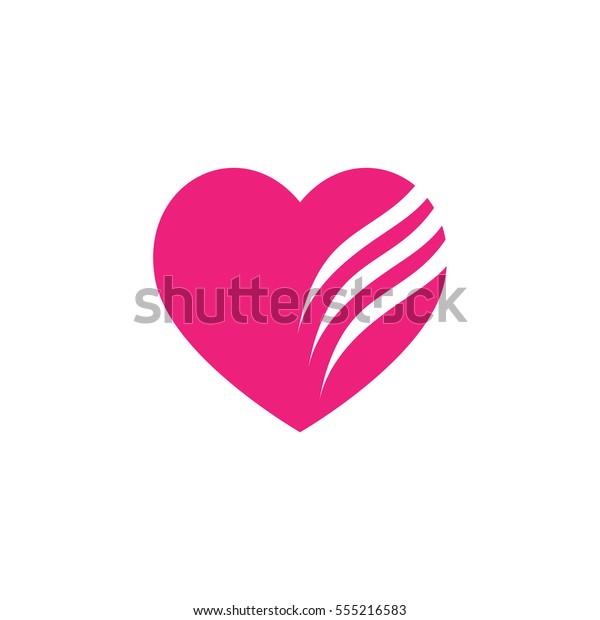 Simple Green Heart Vector Outline Graphic Stock Vector (Royalty Free ...