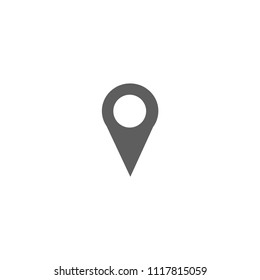 Simple Grey Location Icon Stock Vector (Royalty Free) 1117815059 ...