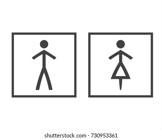 Simple Grey Wc Symbols Squares Vector: เวกเตอร์สต็อก (ปลอดค่าลิขสิทธิ์ ...
