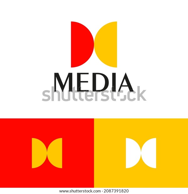 Simple Half Circle Logo Design Concept Stock Vector (Royalty Free ...