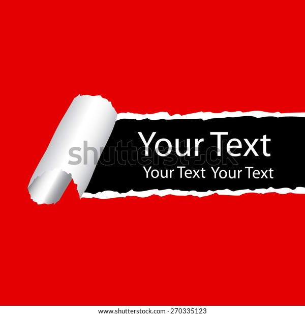 Simple Hand Draw Sketch Torn Paper Stock Vector (Royalty Free) 270335123
