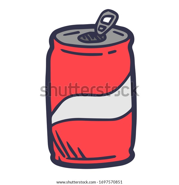 Simple Hand Drawn Cartoon Cola Can: เวกเตอร์สต็อก (ปลอดค่าลิขสิทธิ์ ...