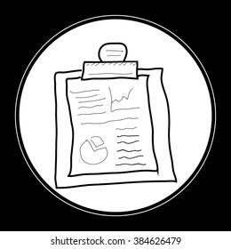 Simple Hand Drawn Doodle Clipboard Stock Vector (Royalty Free ...