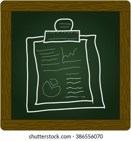 Simple Hand Drawn Doodle Clipboard Stock Vector (Royalty Free ...